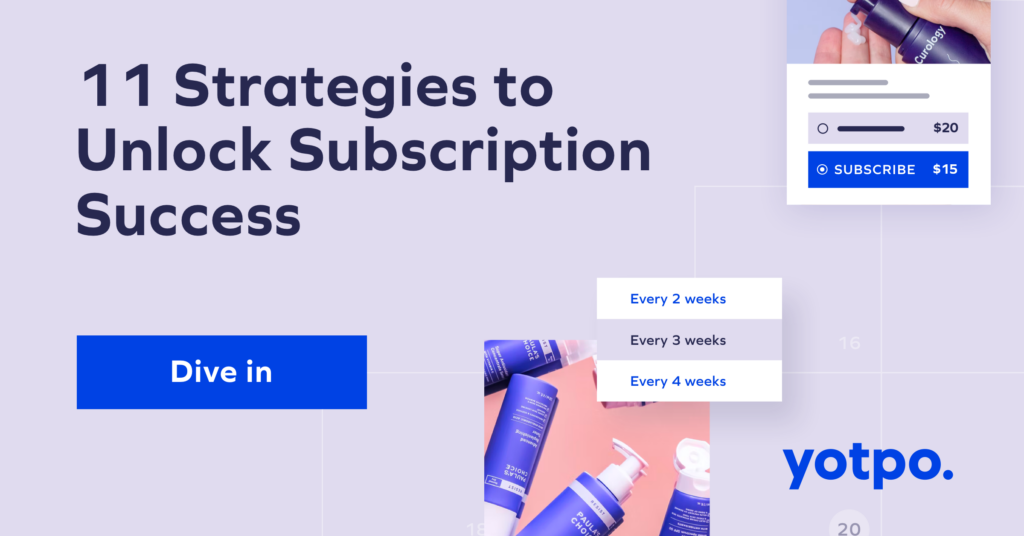 11 Innovative Strategies To Unlock Subscription Success | Yotpo